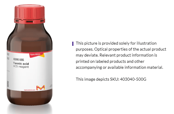 اسید تانیک 403040 Sigma-Aldrich - Tannic acid - شیمی کهن شیمی کهن